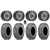 ITP SD10 Beadlock 15" Wheels Grey 32" Lynx SXS Tires Polaris RZR Turbo R & Pro R Ranger 1500 ...
