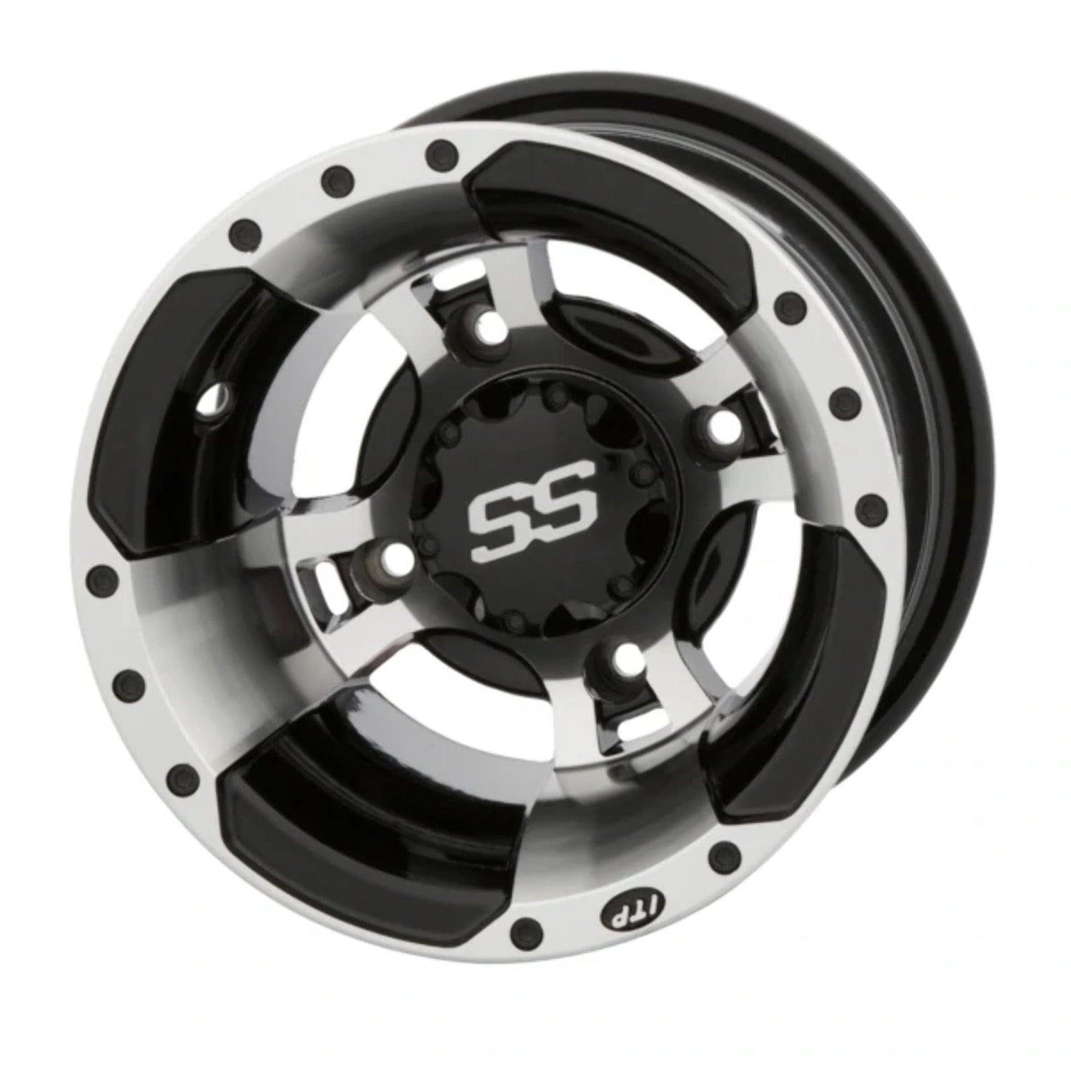 ITP SS Alloy SS112 Sport Wheel 9x8 - 4/115 - 3+5 Black, Machined ...