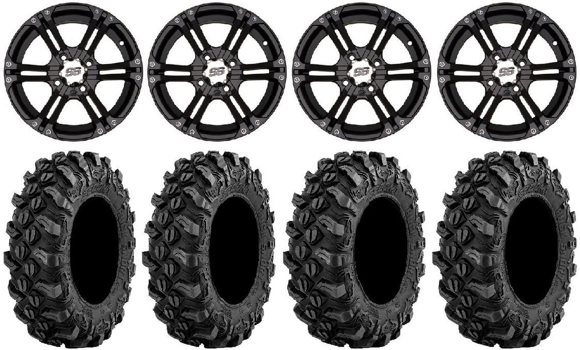 "ITP SS212 ATV Four Wheeler 12"" Rims with 25"" Buck Snort Tires for ...