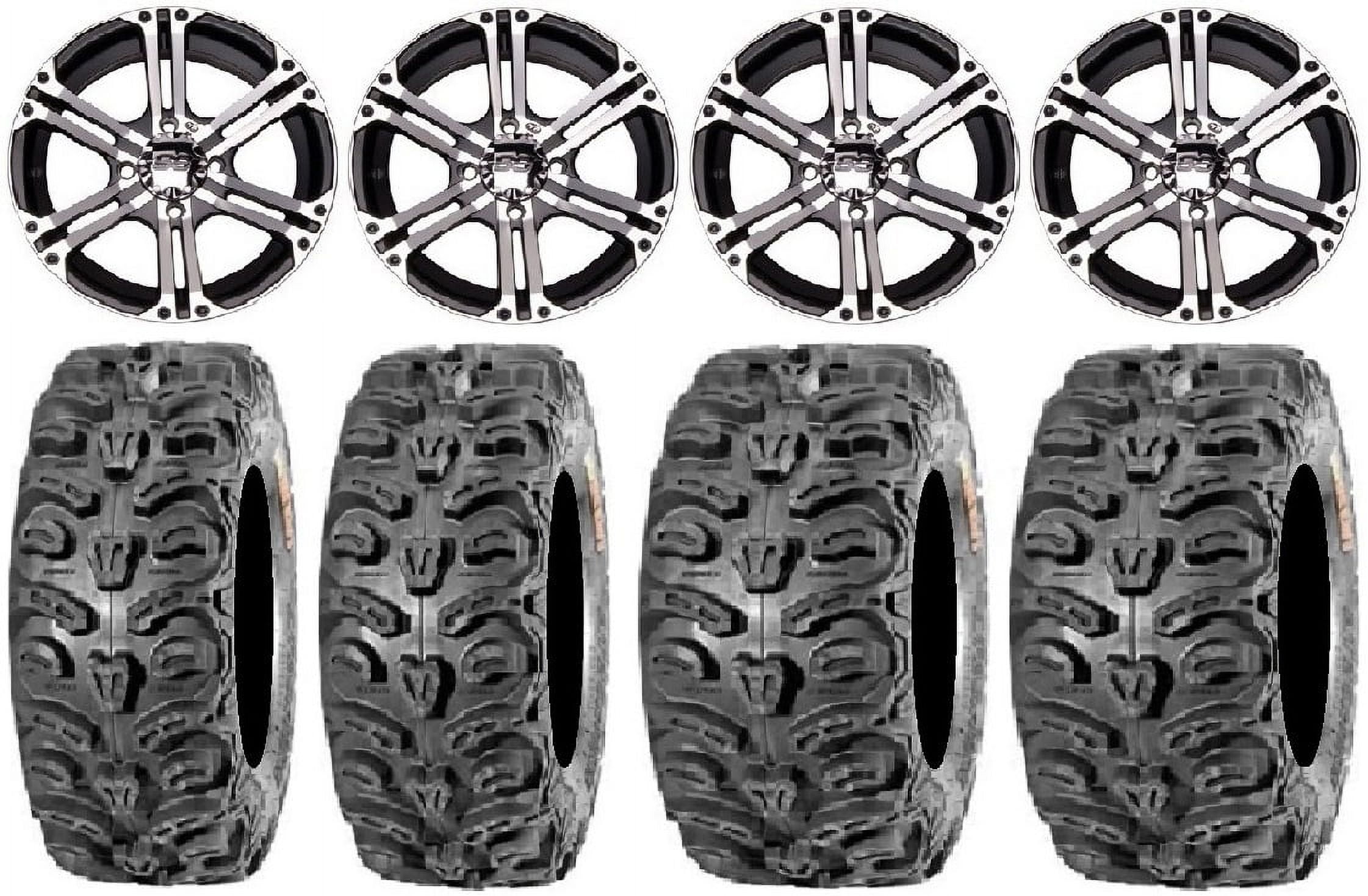 ITP SS212 12" Wheels Machined 25" Bear Claw HTR Tires Honda Foreman ...