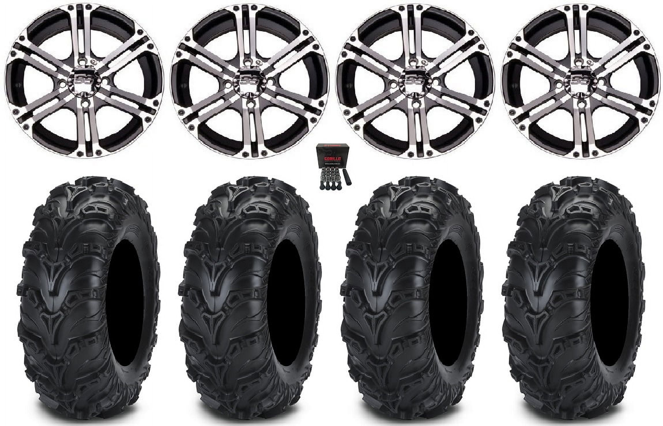 ITP SS212 12" Wheels Machined 27" Mud Lite II Tires Honda Foreman ...