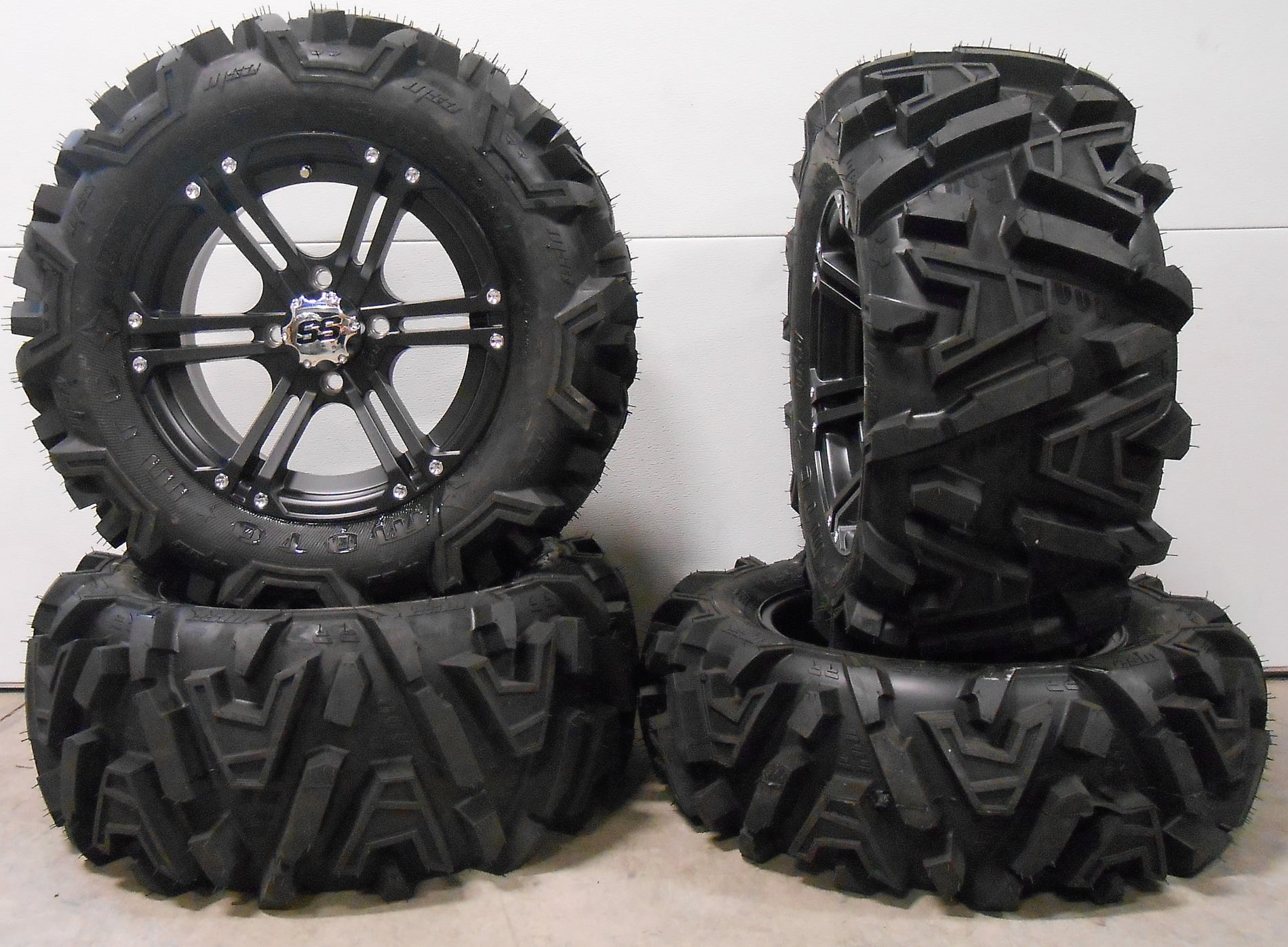 ITP SS212 14" Wheels Black 26" Moto MTC Tires Honda Pioneer - Walmart.com