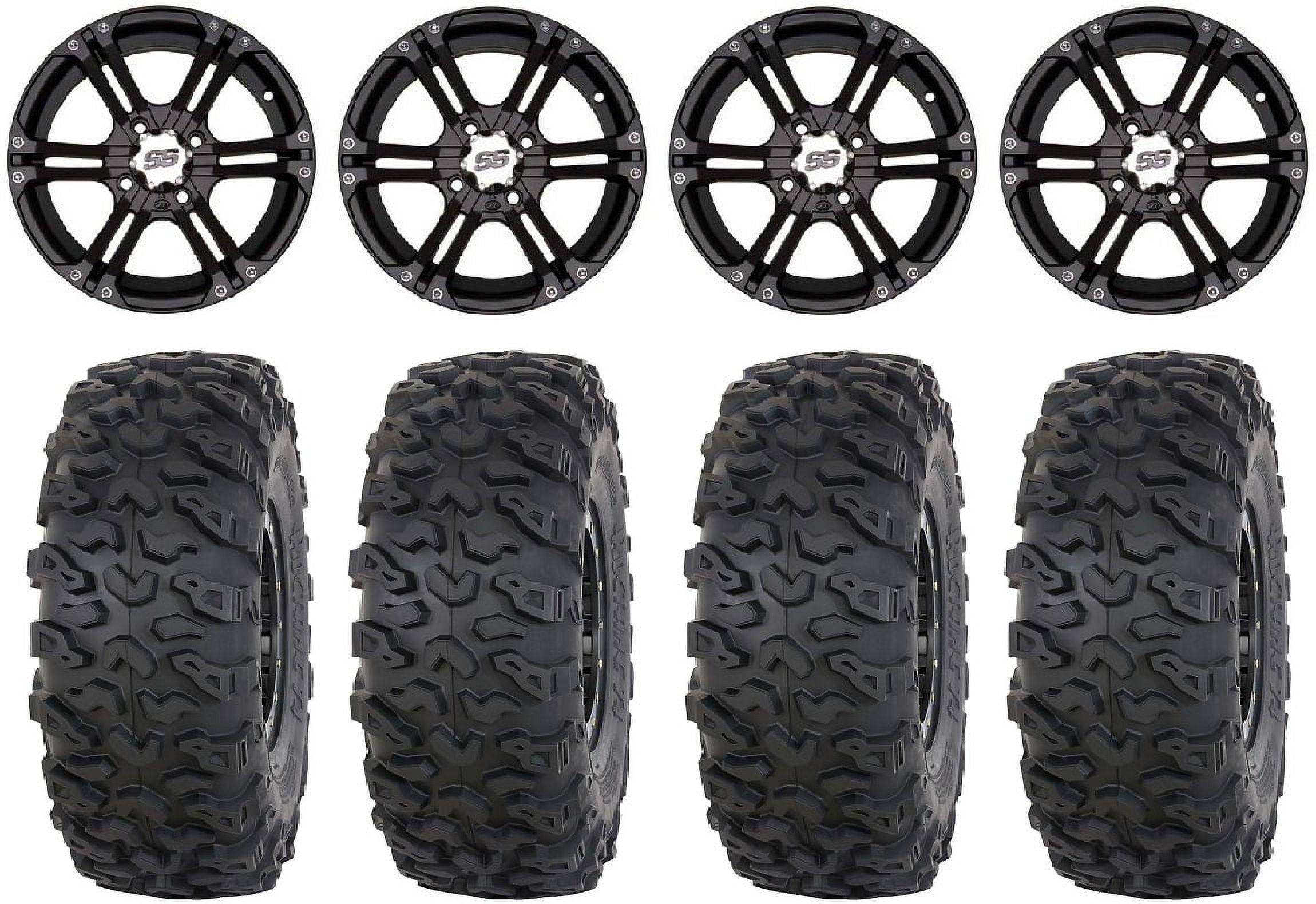 ITP SS212 14" Wheels Black 28" Roctane T4 Tires Polaris RZR XP 1000 ...