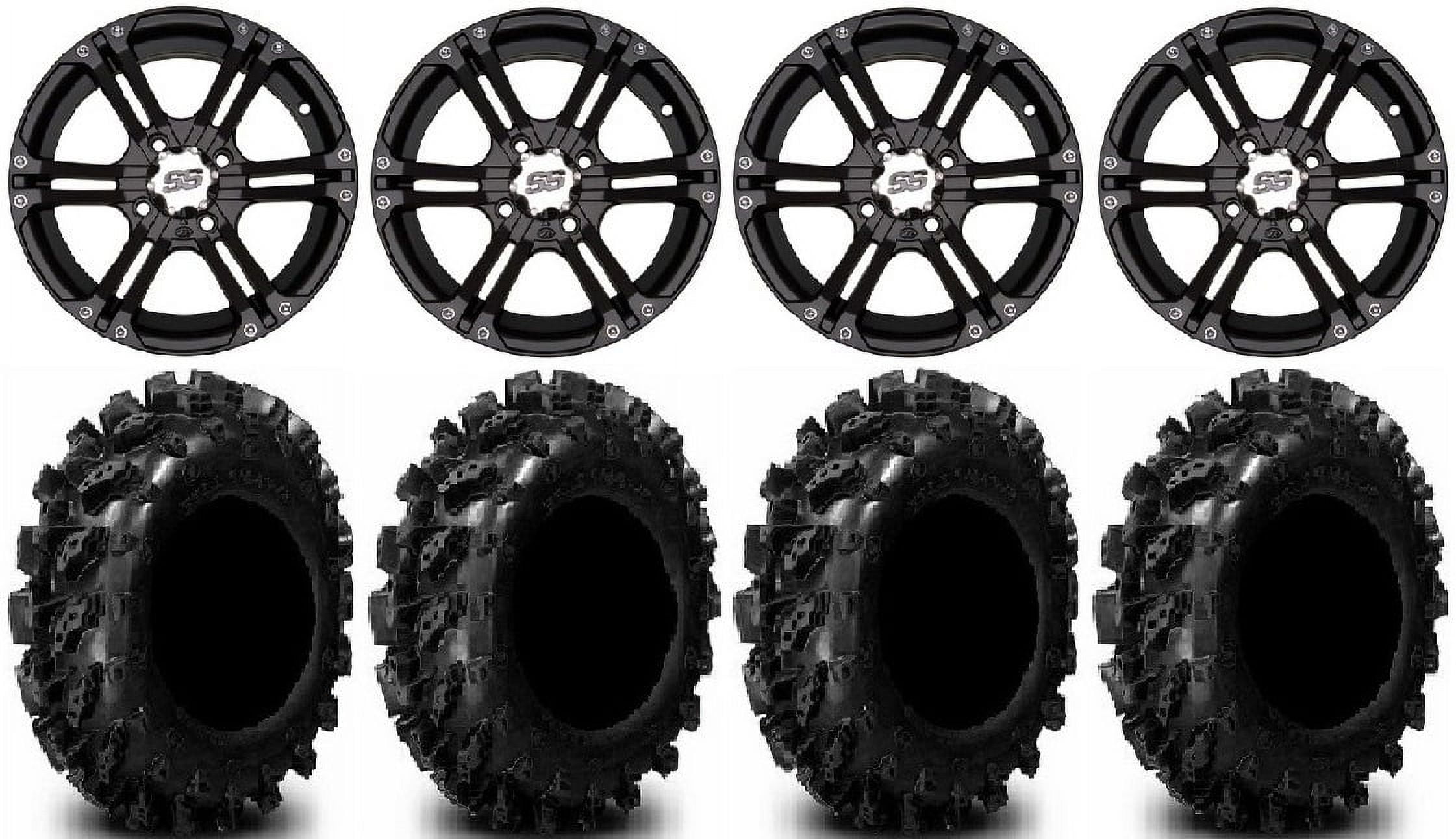 ITP SS212 14" Wheels Black 29.5" Swamp Lite Tires Yamaha Viking ...