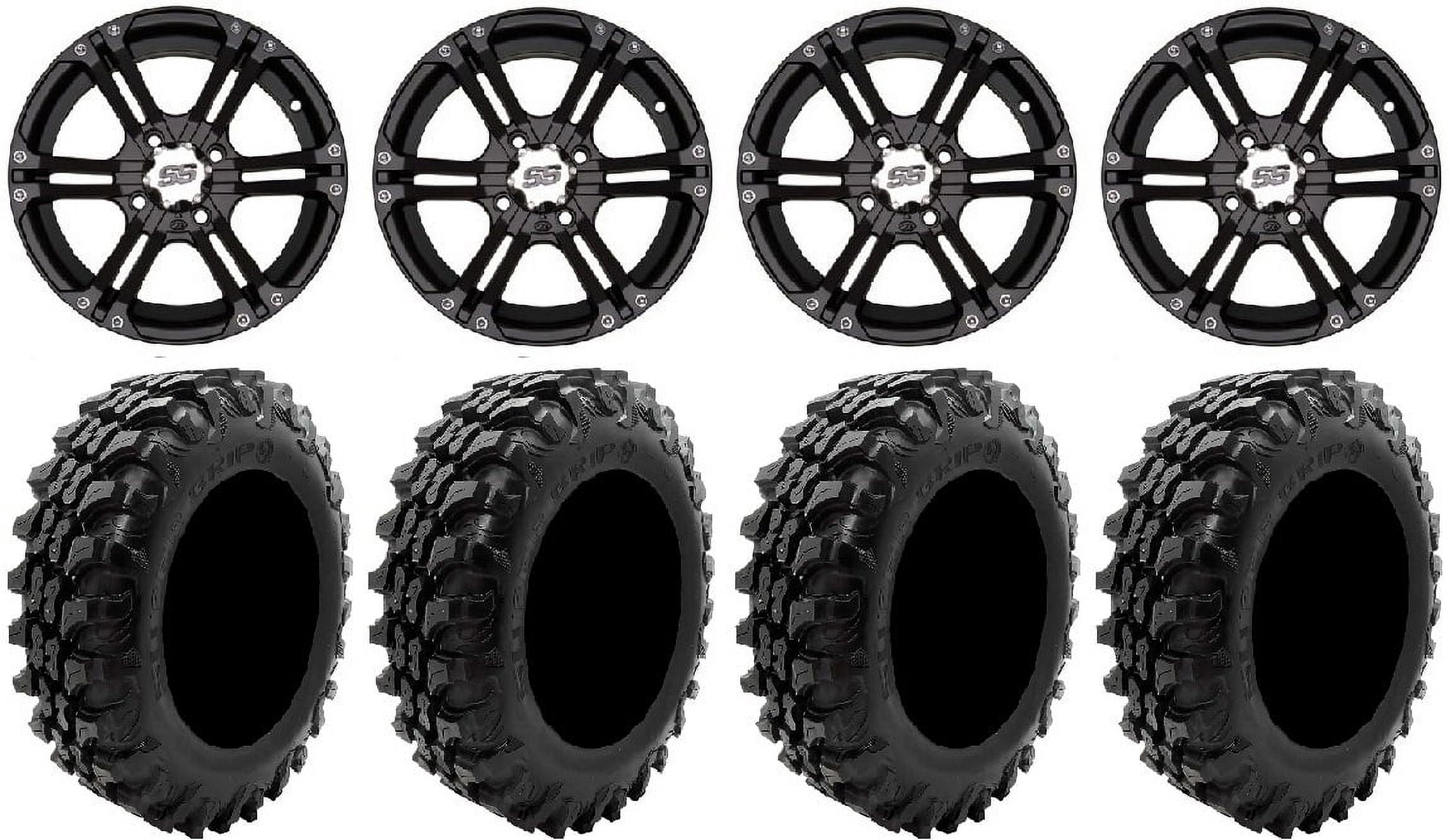 ITP SS212 14" Wheels Black 30" K9 XT Kev Tires Sportsman RZR Ranger ...