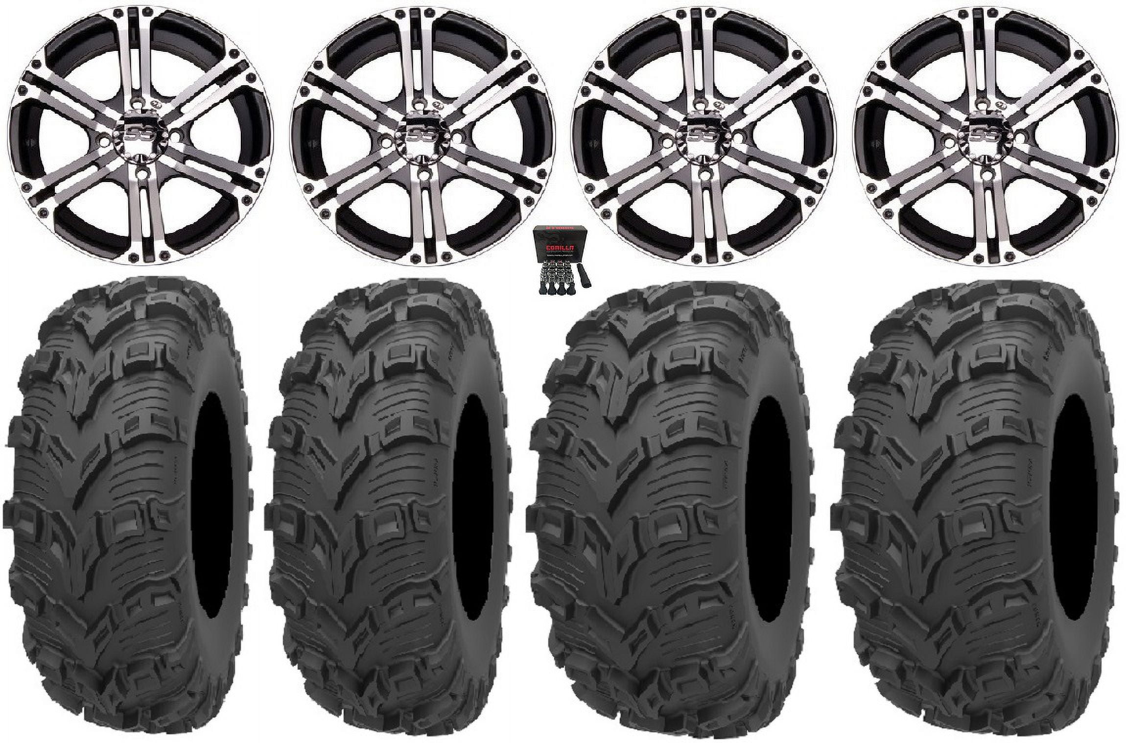 ITP SS212 14" Wheels Machined 28" Bear Claw EVO Tires Yamaha Viking ...