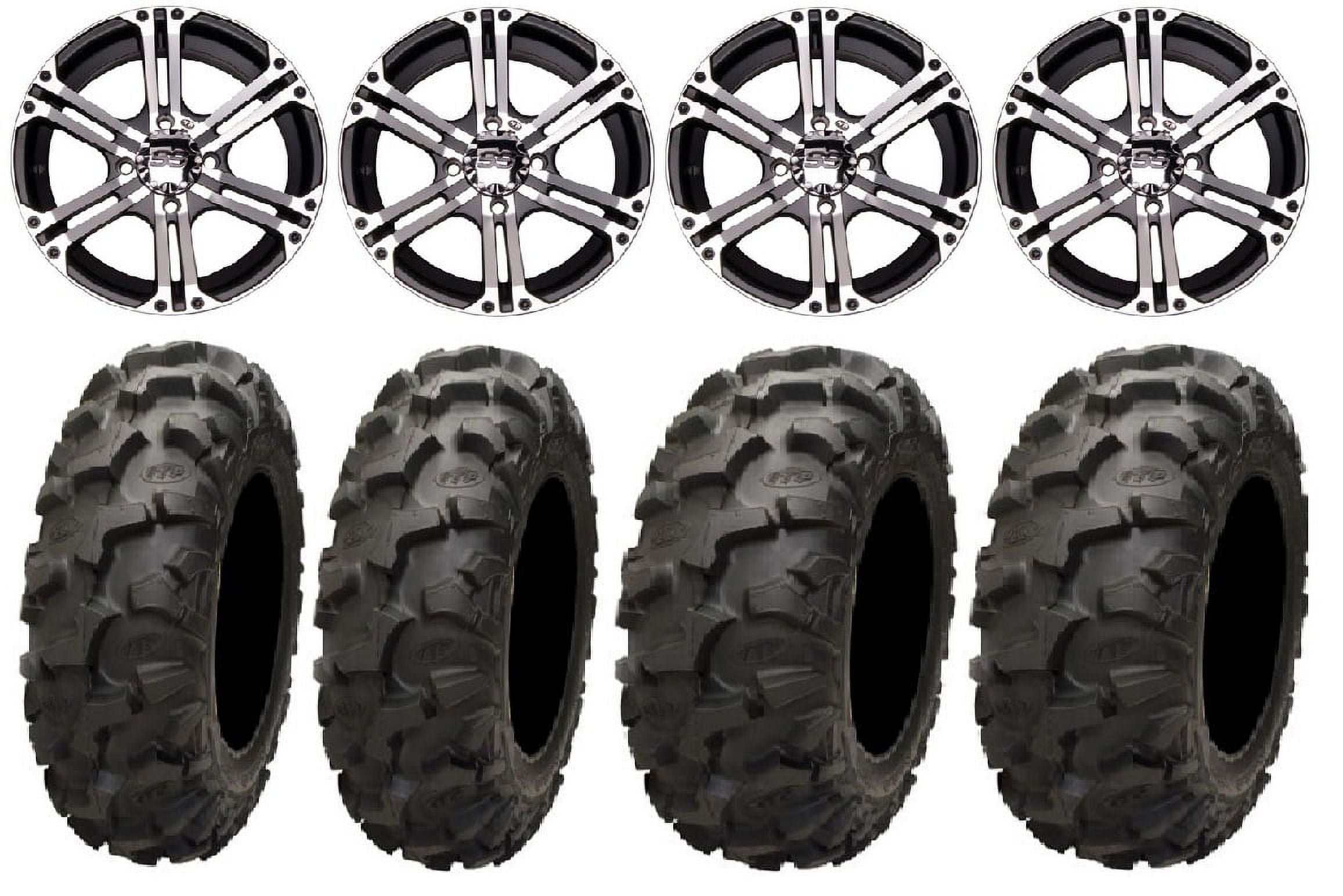 ITP SS212 14" Wheels Machined 28" Blackwater Tires Yamaha Viking ...