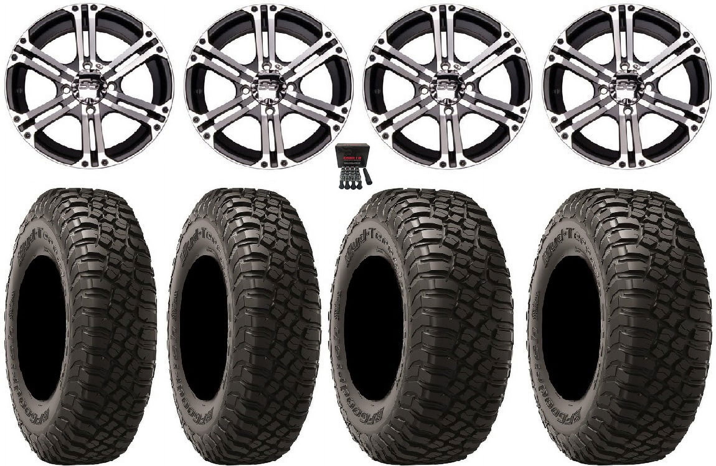 ITP SS212 14" Wheels Machined 29" BFG KM3 Tires Yamaha Viking Wolverine ...