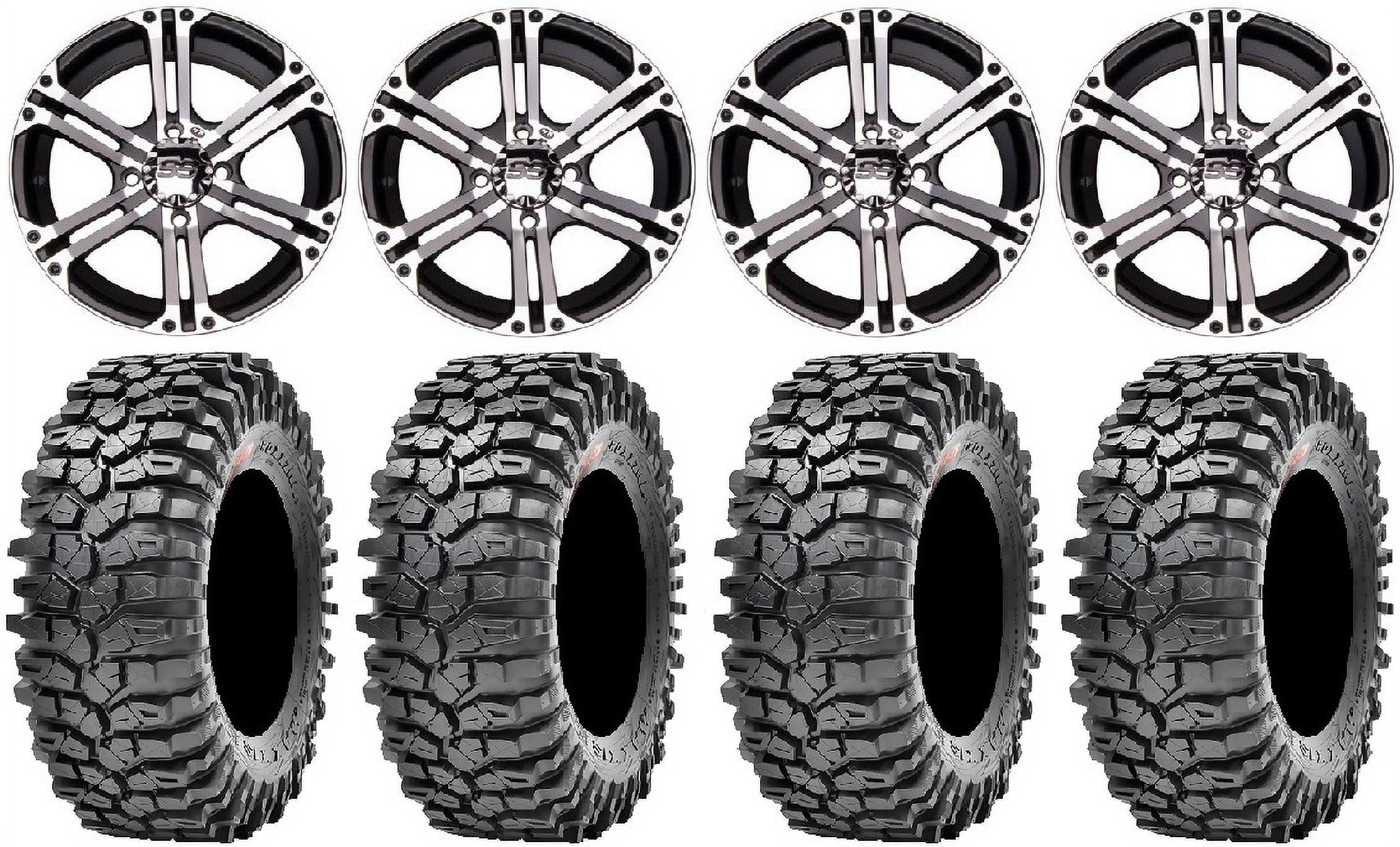 ITP SS212 14" Wheels Machined 30" Roxxzilla Tires Yamaha Viking ...