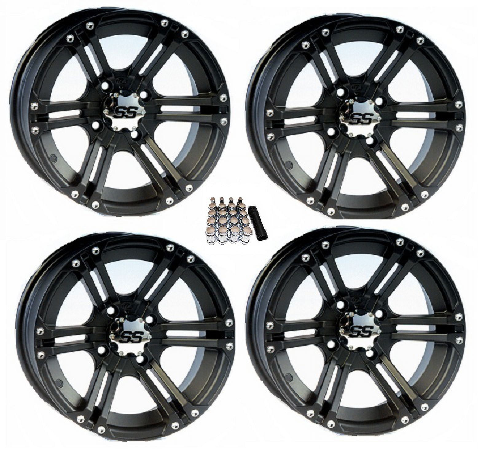 ITP SS212 UTV Wheels/Rims Black 14" Polaris RZR 1000 XP / Ranger XP 900 ...