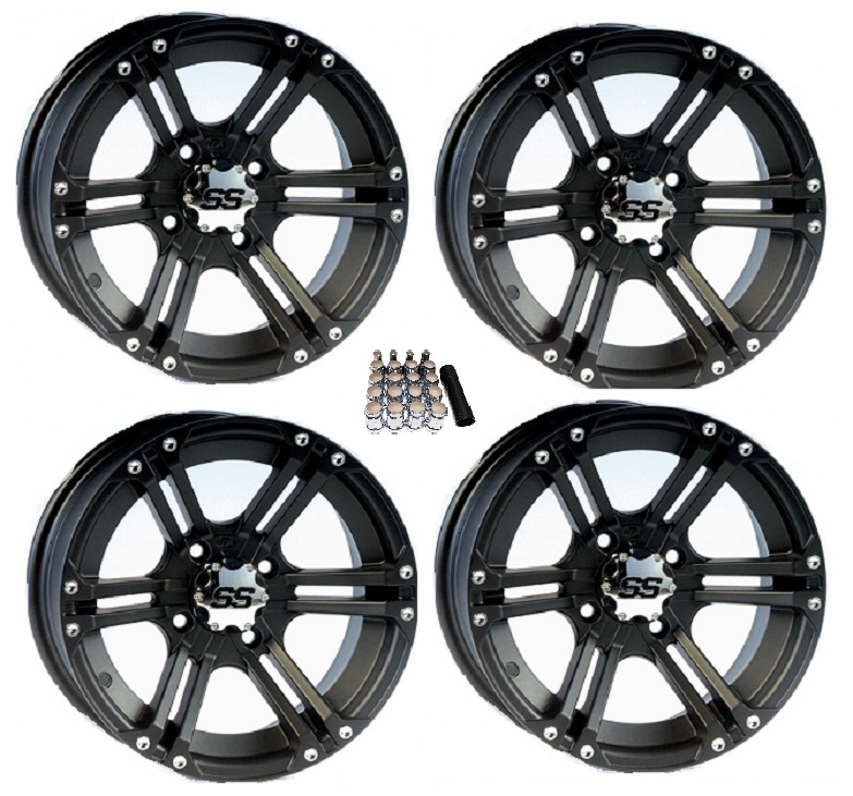ITP SS212 UTV Wheels/Rims Black 14" Yamaha Viking Wolverine YXZ1000R ...
