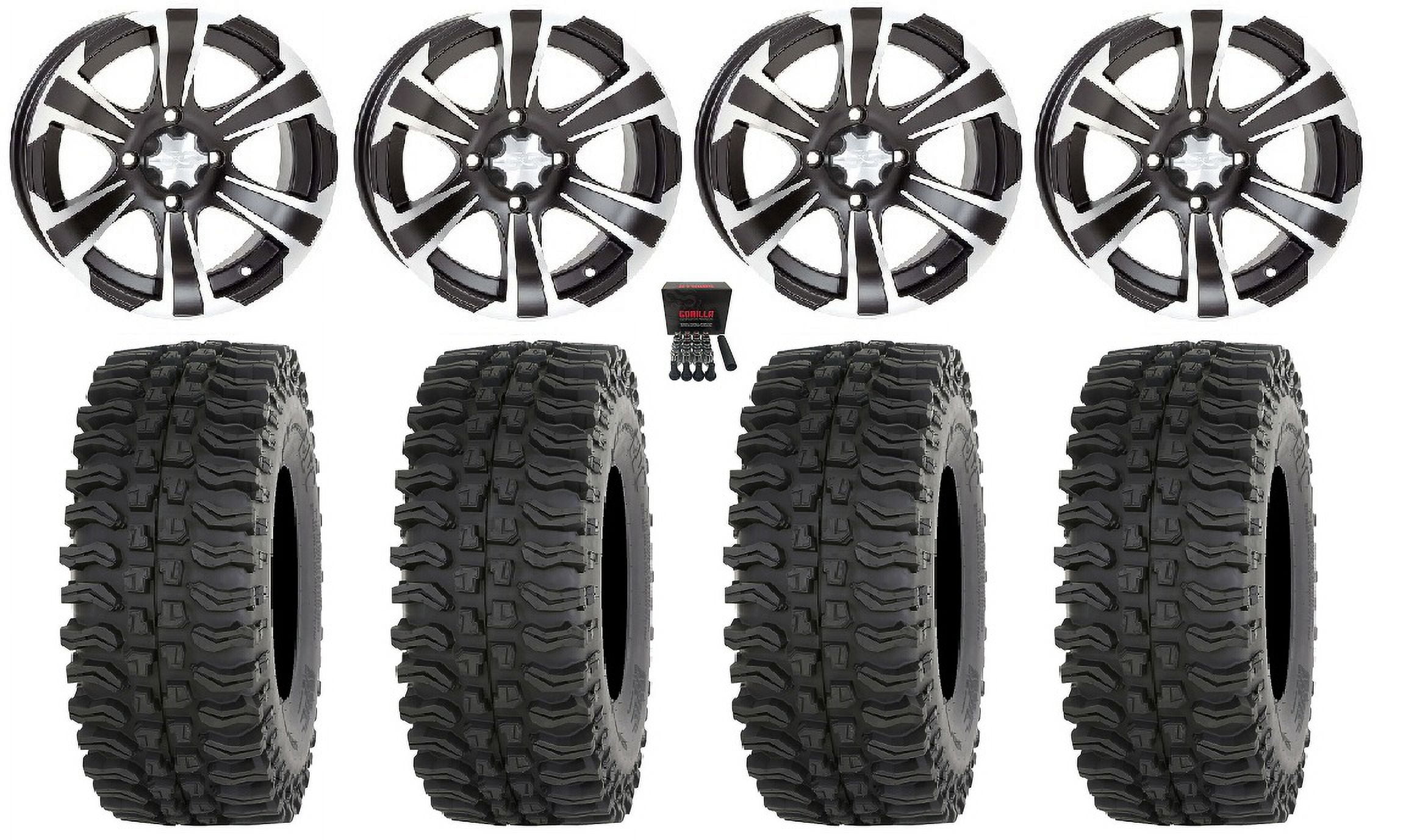 ITP SS312 14" Wheels Black 23" BDC Tires Polaris RZR 170 Honda Recon ...