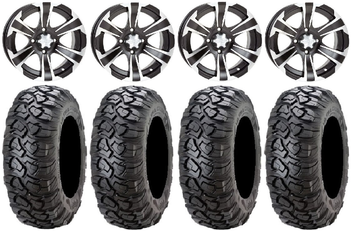 ITP SS312 14" Wheels Black 31" Ultracross Tires Yamaha Viking Wolverine ...