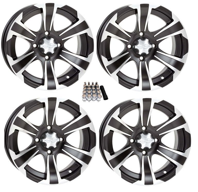 ITP SS312 UTV Wheels/Rims Black 14" Polaris RZR 1000 XP / Ranger XP 900 ...