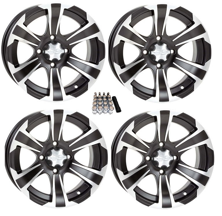 ITP SS312 UTV Wheels/Rims Black 14" Yamaha Viking Wolverine YXZ1000R ...