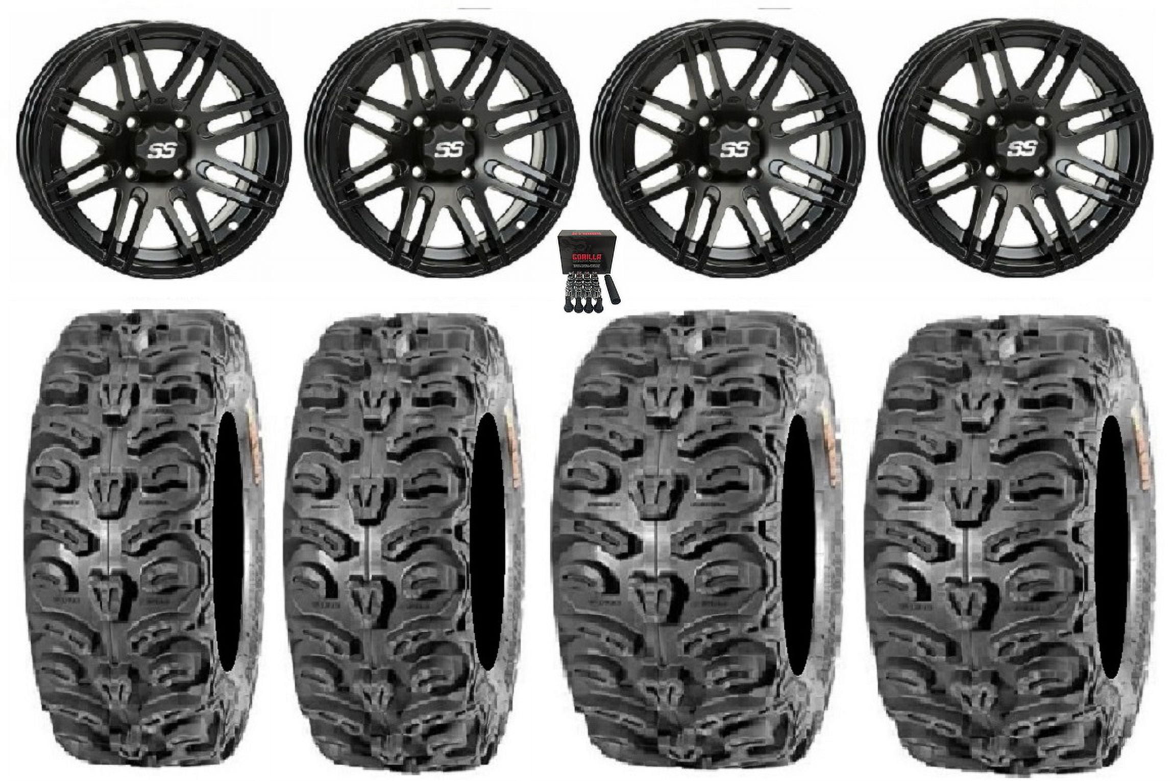 ITP SS316 14" Wheels Black Ops 28" Bear Claw HTR Tires Sportsman RZR Ranger - Walmart.com