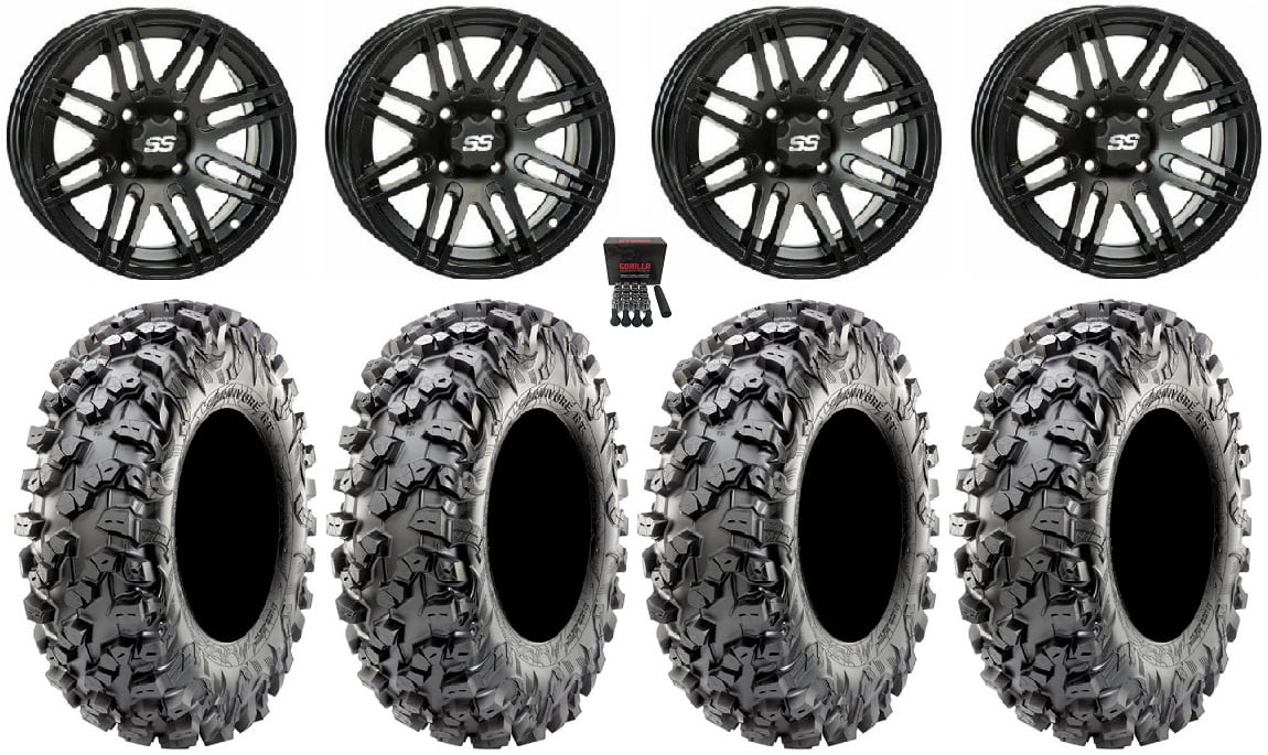 ITP SS316 14" Wheels Black Ops 30" Carnivore R/T Tires Polaris RZR XP ...