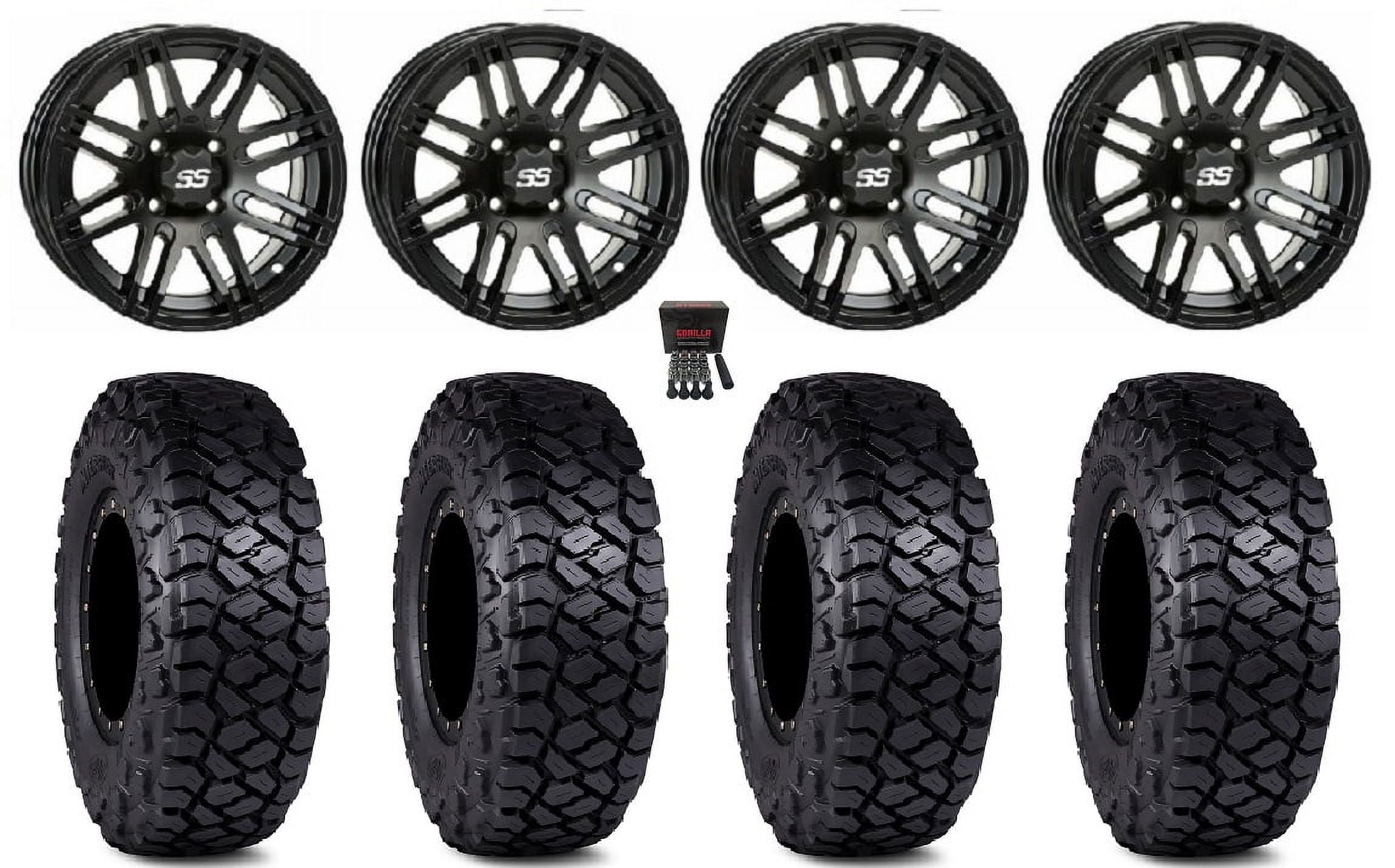 ITP SS316 14" Wheels Black Ops 30" Intersect Tires Honda Foreman ...
