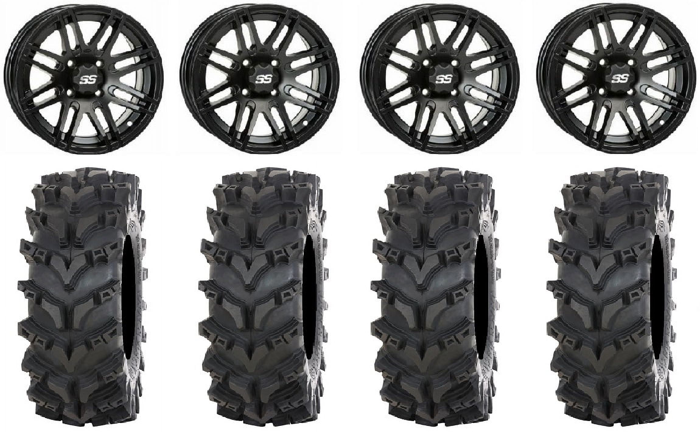 ITP SS316 14" Wheels Black Ops 32" Out&Back Max Tires Yamaha Viking ...