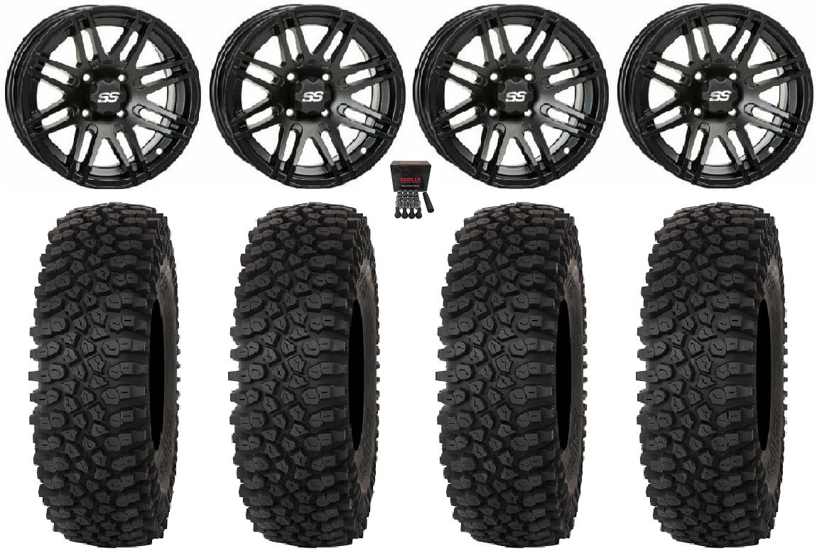 ITP SS316 14" Wheels Black Ops 32" Roctane ST Tires Polaris RZR XP 1000 ...