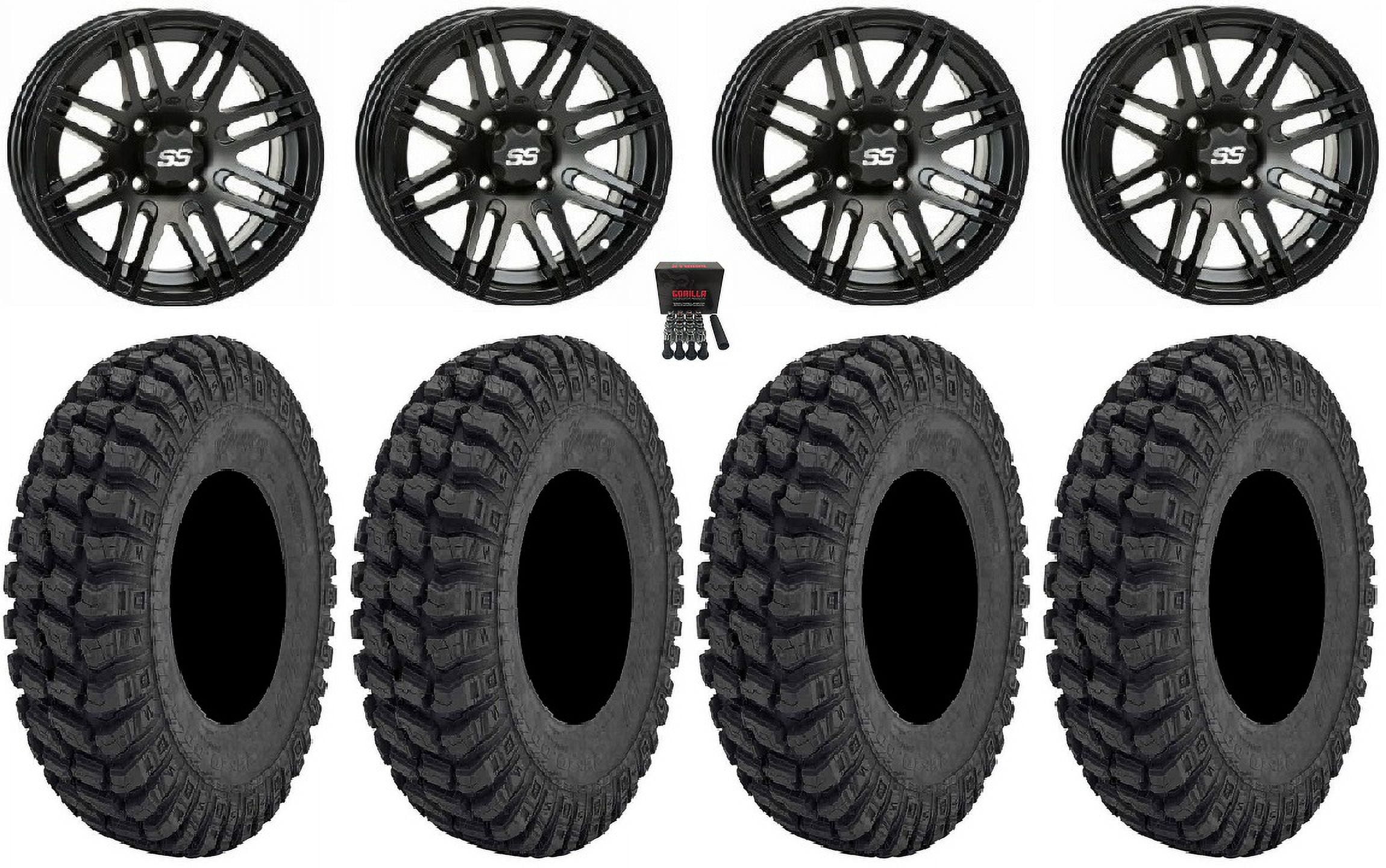 ITP SS316 14" Wheels Black Ops 32" Warrior AT Tires Yamaha Viking ...