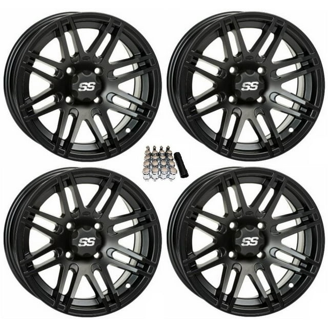 ITP SS316 UTV Wheels/Rims Matte Black 12" Can-Am Maverick X3 / Honda ...