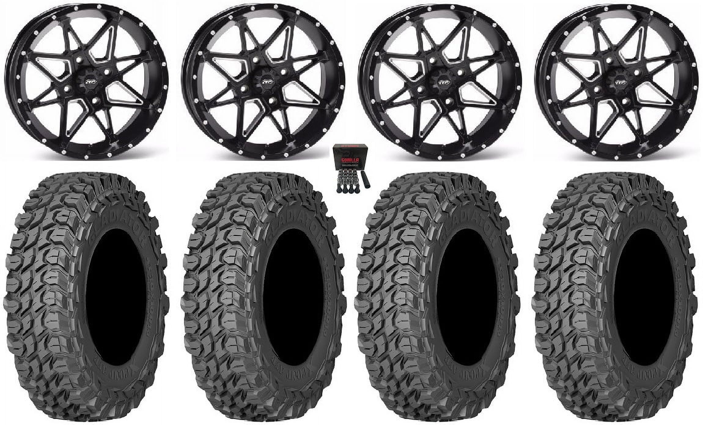 ITP Tornado 15" Wheels Black 32" X Comp ATR Tires Can-Am Commander ...