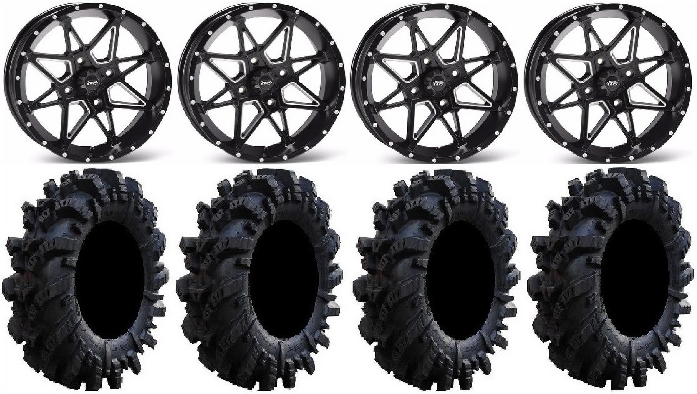 ITP Tornado 15" Wheels Black 34" Intimidator Tires Can-Am Commander ...