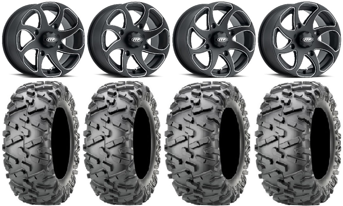 ITP Twister 14" Wheels Milled 26" BigHorn 2.0 Tires Yamaha Viking ...