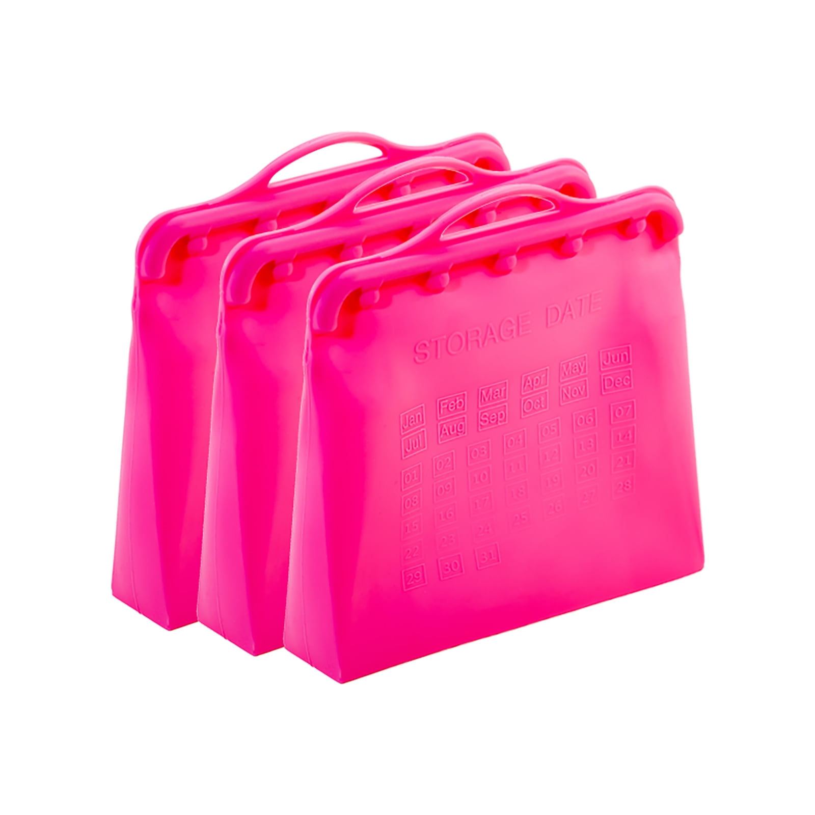 ITPCINC- Reusable Silicone Food Storage Bags - Multipurpose 1 Gallon ...