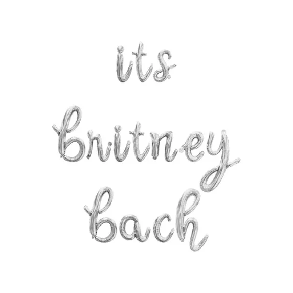 ITS BRITNEY BACH Cursive Script Letter Balloon Banner - Bachelorette ...