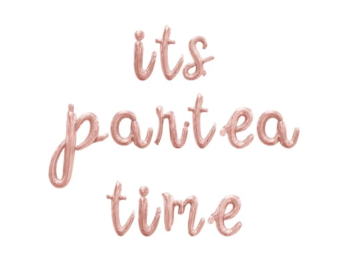 ITS PARTEA TIME Cursive Letter Balloon Banner - Bachelorette Party ...