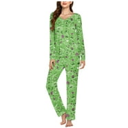 Flora by Flora Nikrooz Womens Long Sleeve Notch Collar PJ Pant Set ...