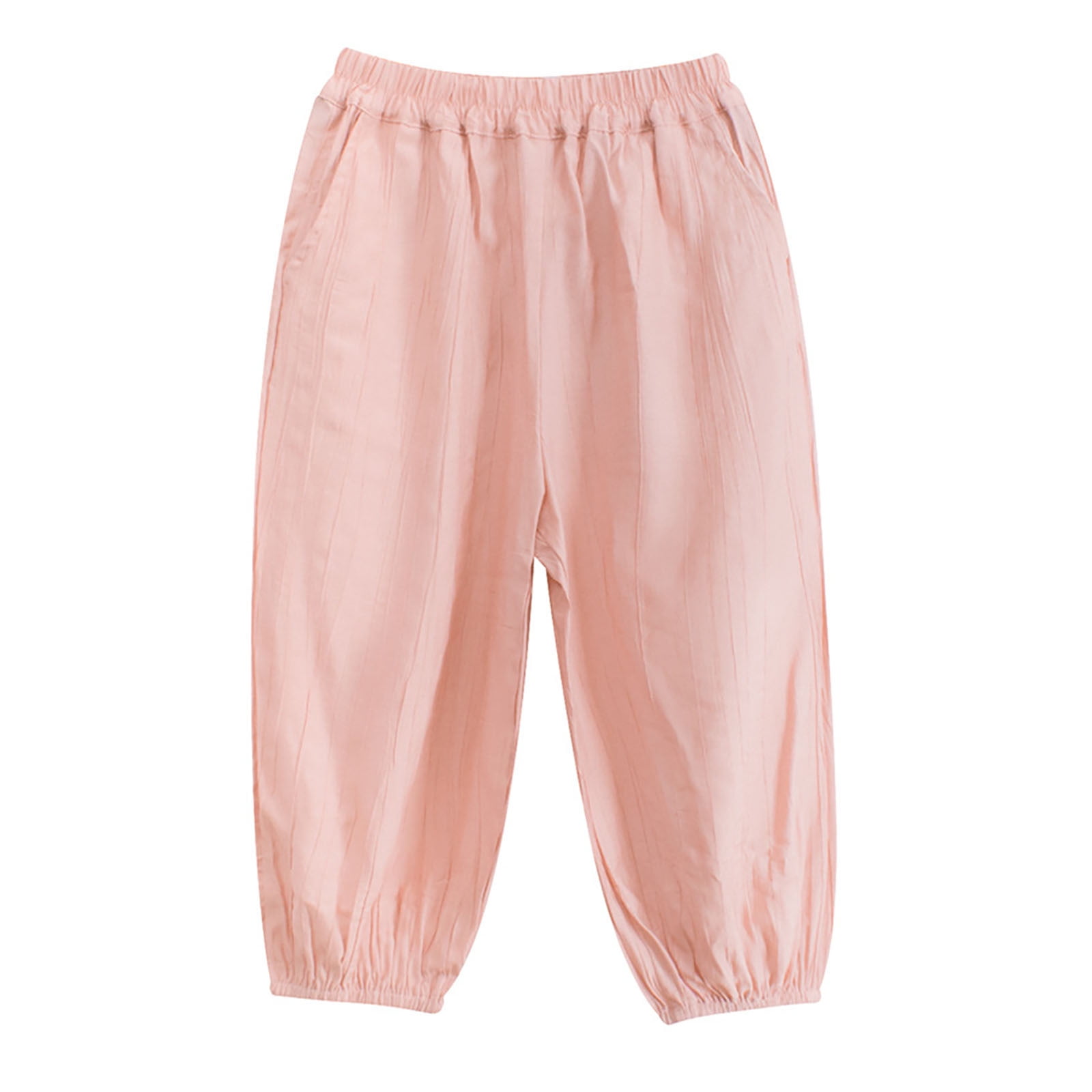 ITSAME Boys Girls Pants, Leisure Sport Elastic Waist Solid Color ...