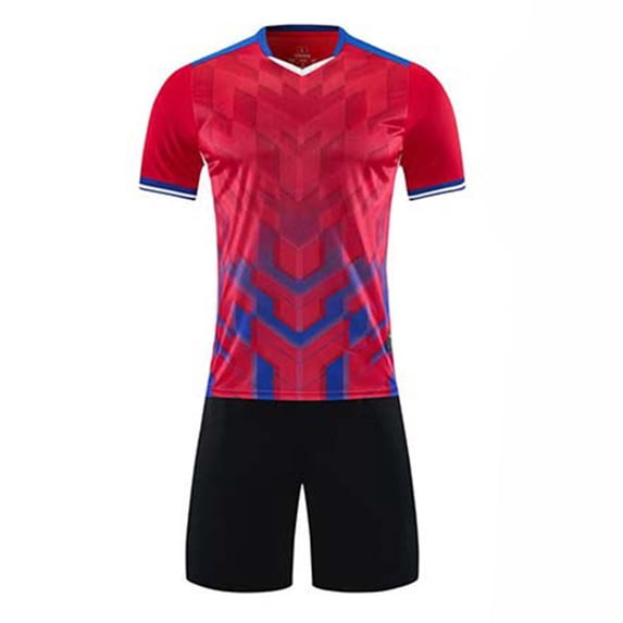 ITSAME Boys Soccer Uniform Outfits Short Sleeve Top and Shorts 2-Piece ...