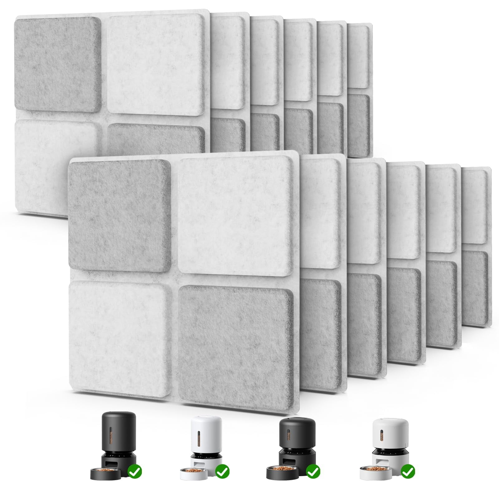 ITSCUTE 12 Pack Pet CCF19 Food Desiccant Bag,Compatible with Automatic ...