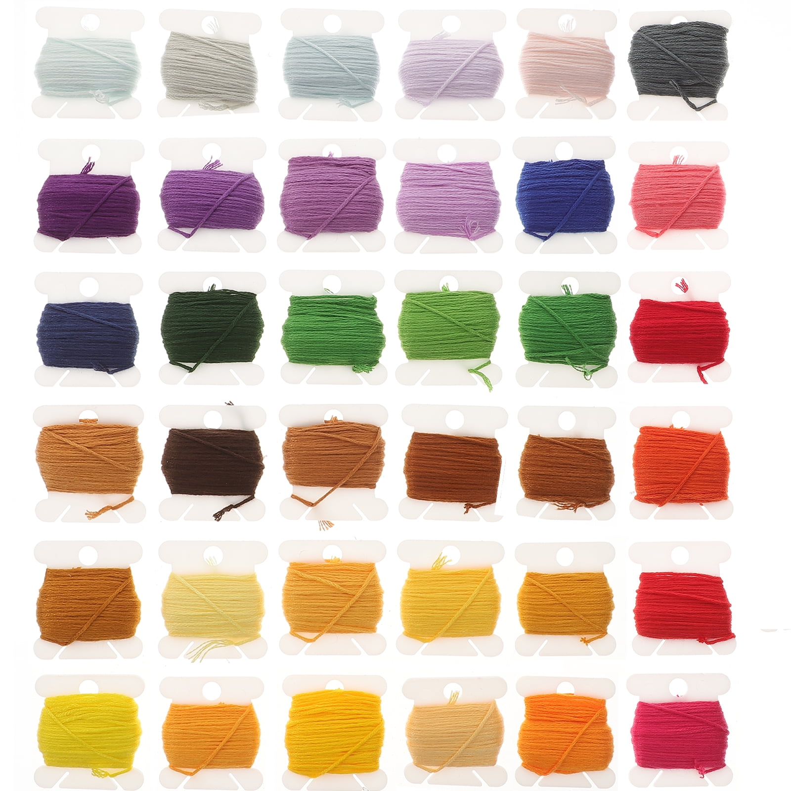 ITSELFER 1 Pack Embroidery DIY Threads Sewing Threads Colored Crafts ...