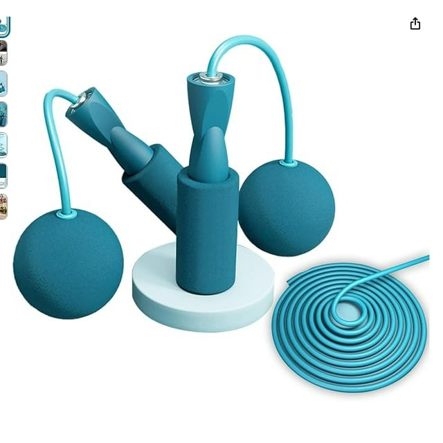 ITSELFER 1 Pair Weighted Cordless Jump Rope For Fitness Ropeless ...