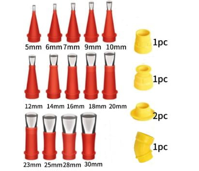 ITSELFER 1 Set Caulking Tips Caulk Extension Nozzles Caulking Supplies ...