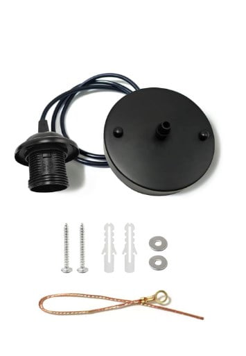 ITSELFER 1 Set Ceiling Light Socket Ceiling Light Fitting Light Cord ...