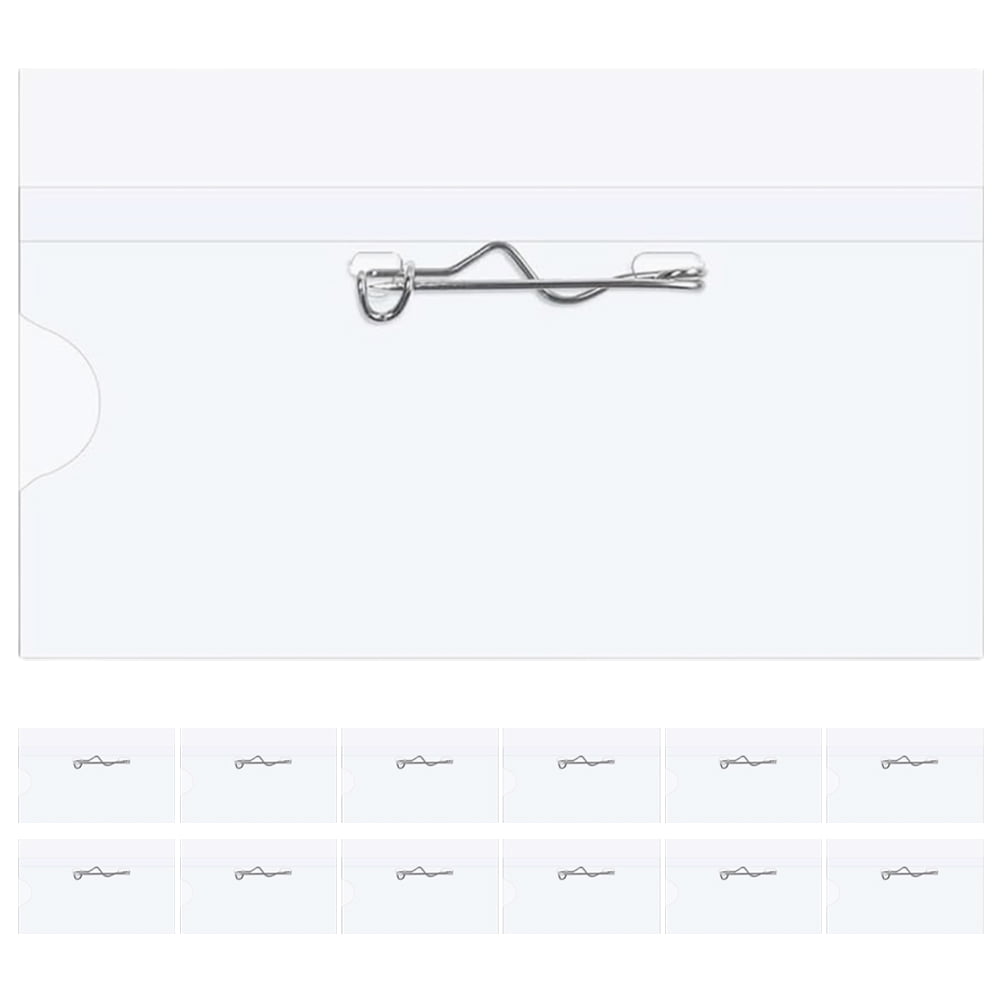 ITSELFER 1 Set Plastic Name Tags with Pin and Sleeve Plastic Name Tags ...