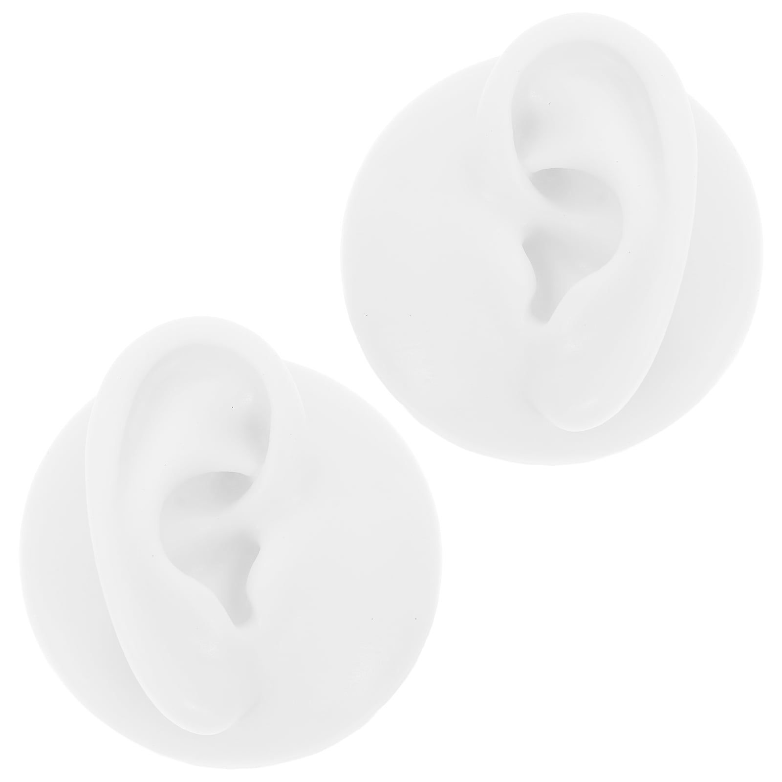ITSELFER 1 pair of Jewelry Display Racks Silicone Ear Model Realistic ...