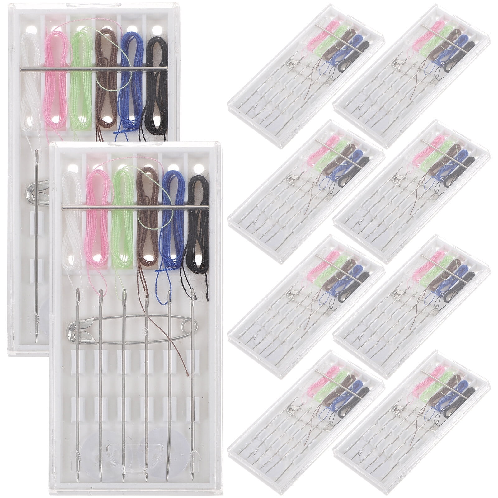 ITSELFER 10 Packs Disposable Sewing Kit Sewing Thread Portable ...