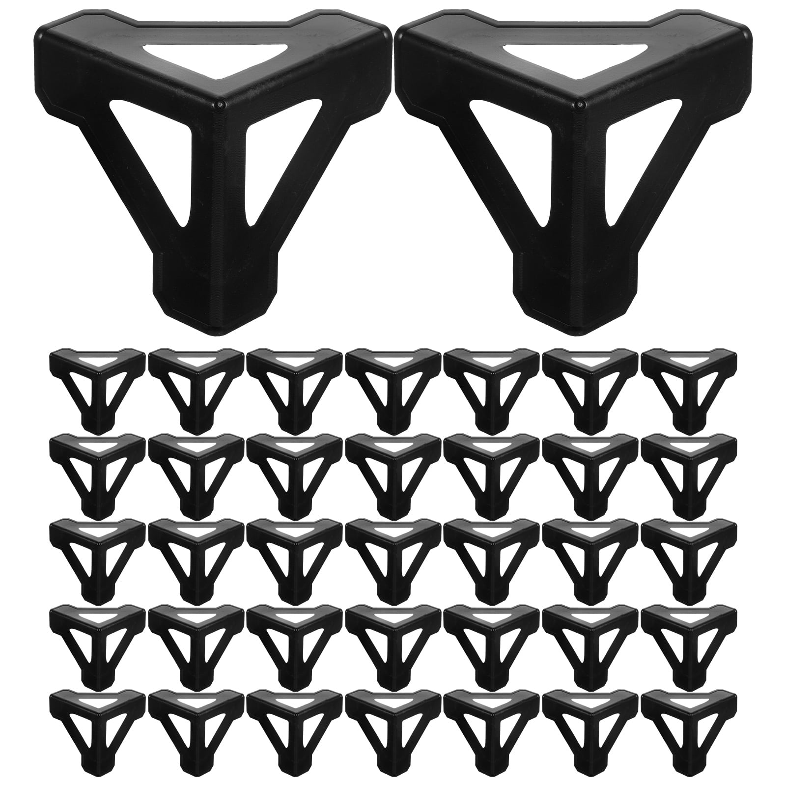 ITSELFER 100 pcs Carton Packing Corner Guard Plastic Corner Protectors ...