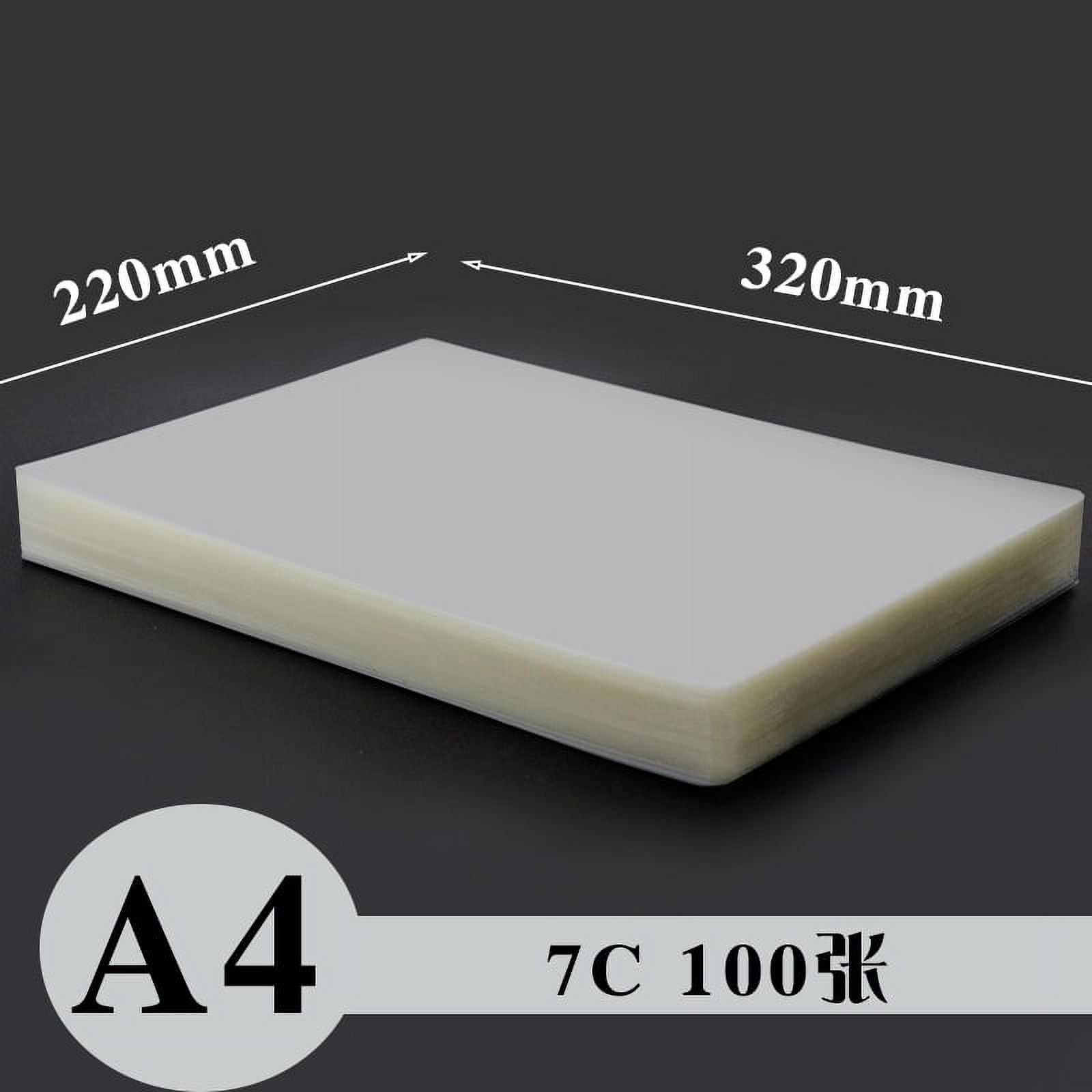 100PCS Clear Thermal Laminating Sheets Pouches A4 Size for Photos ...
