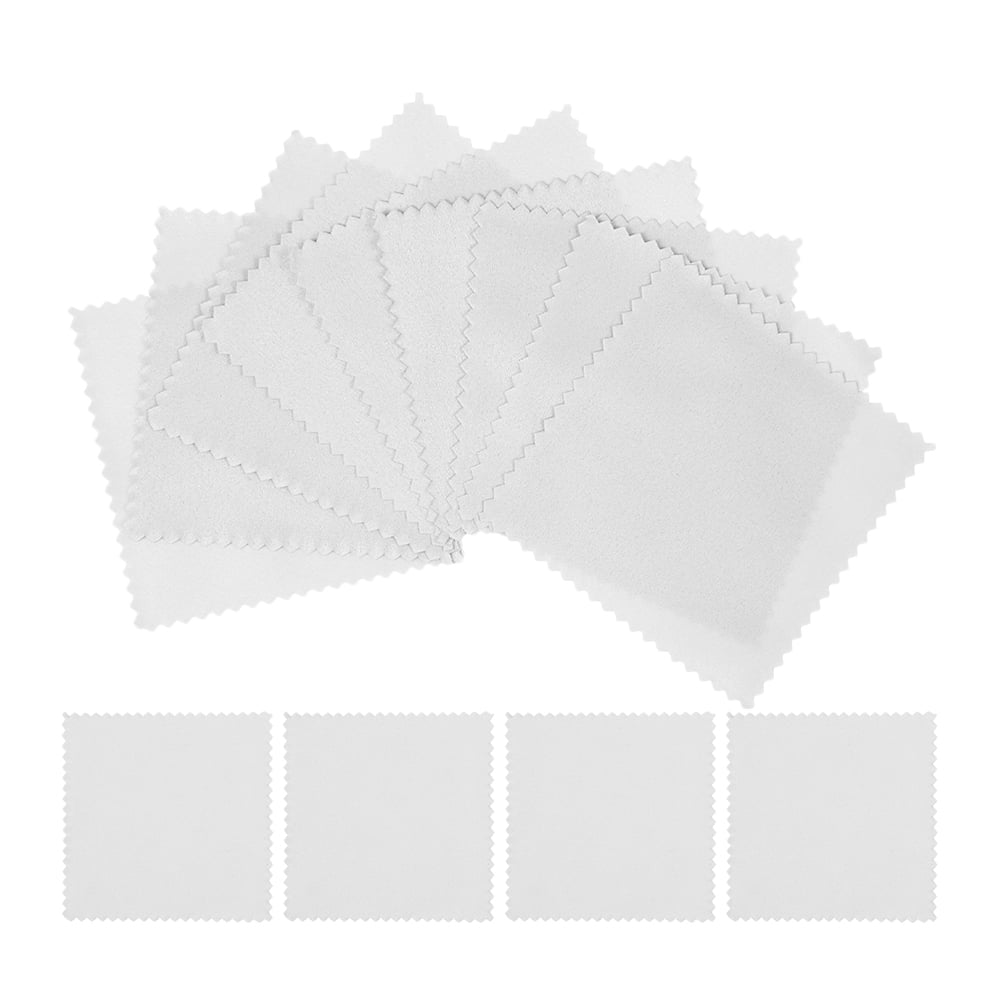 ITSELFER 100pcs Jewelry Cleaning Square Cloth Polishing Cloth Jewelry ...
