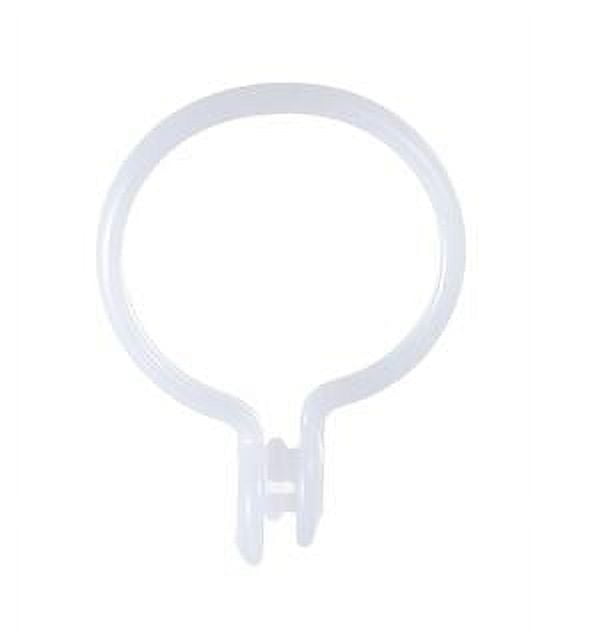 ITSELFER 100pcs Open Type Curtain Rings Household Drapery Rings Plastic ...