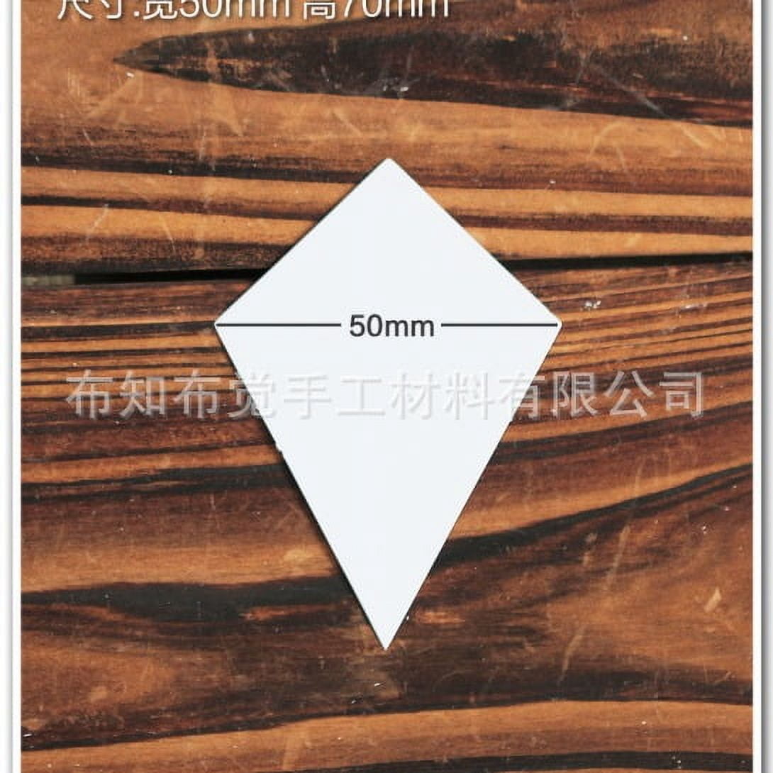 ITSELFER 100pcs Paper Quilting Templates For Diy Patchwork Blank Paper ...