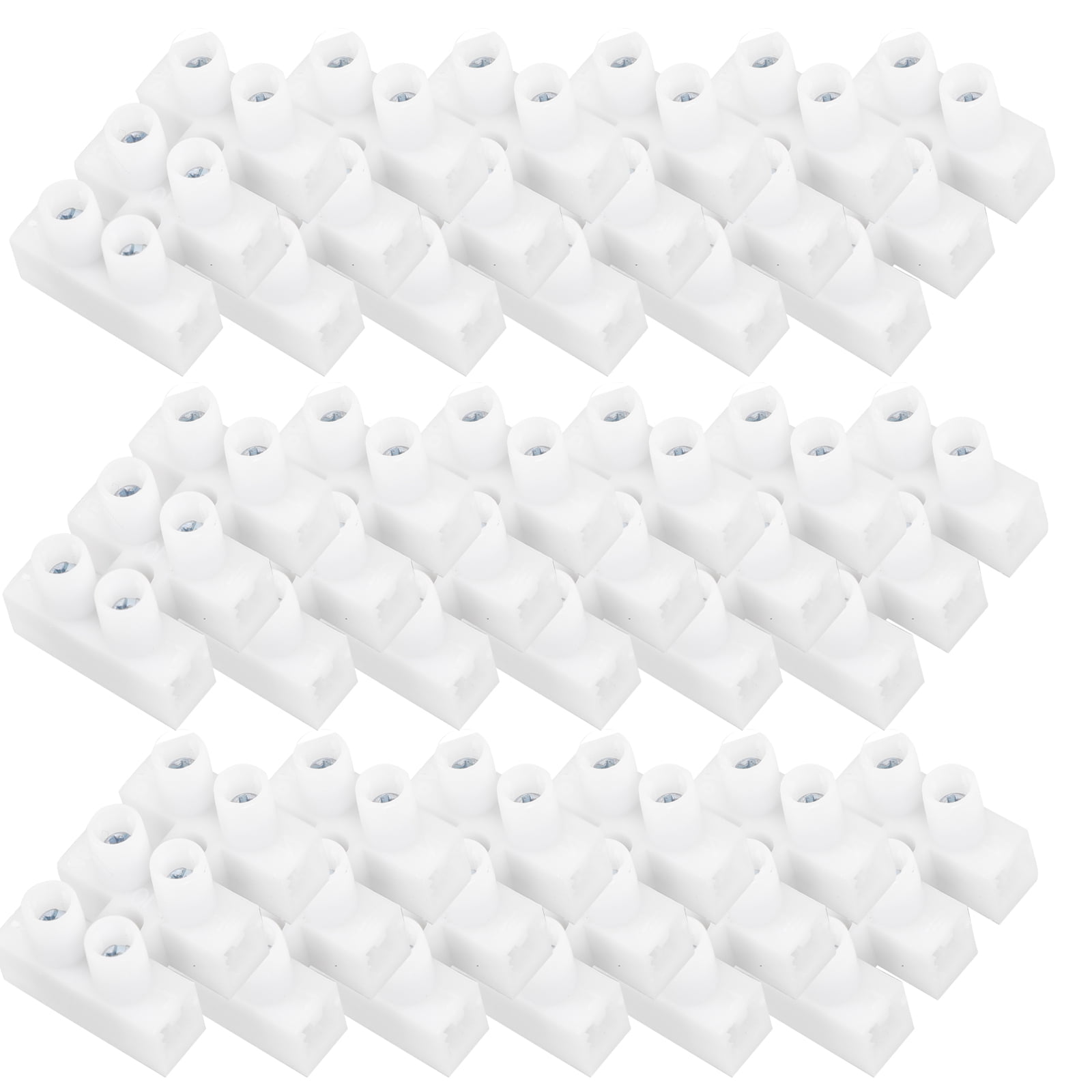 ITSELFER 100pcs Quick Connect Wire Connector 3-pin 10a Screw Electrical ...