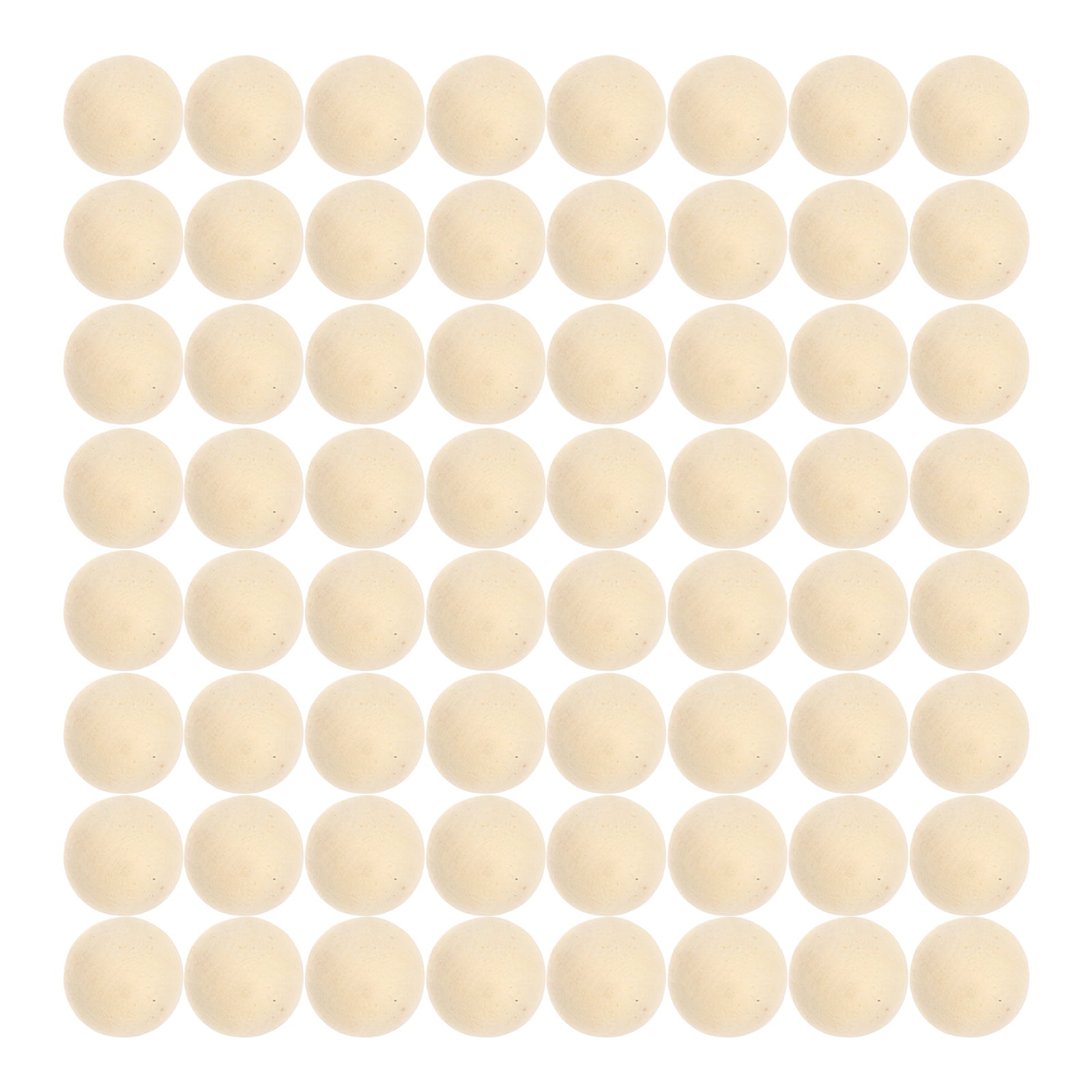 ITSELFER 100pcs Round Wooden Ball For Craft Unfinished Wood Sphere For ...